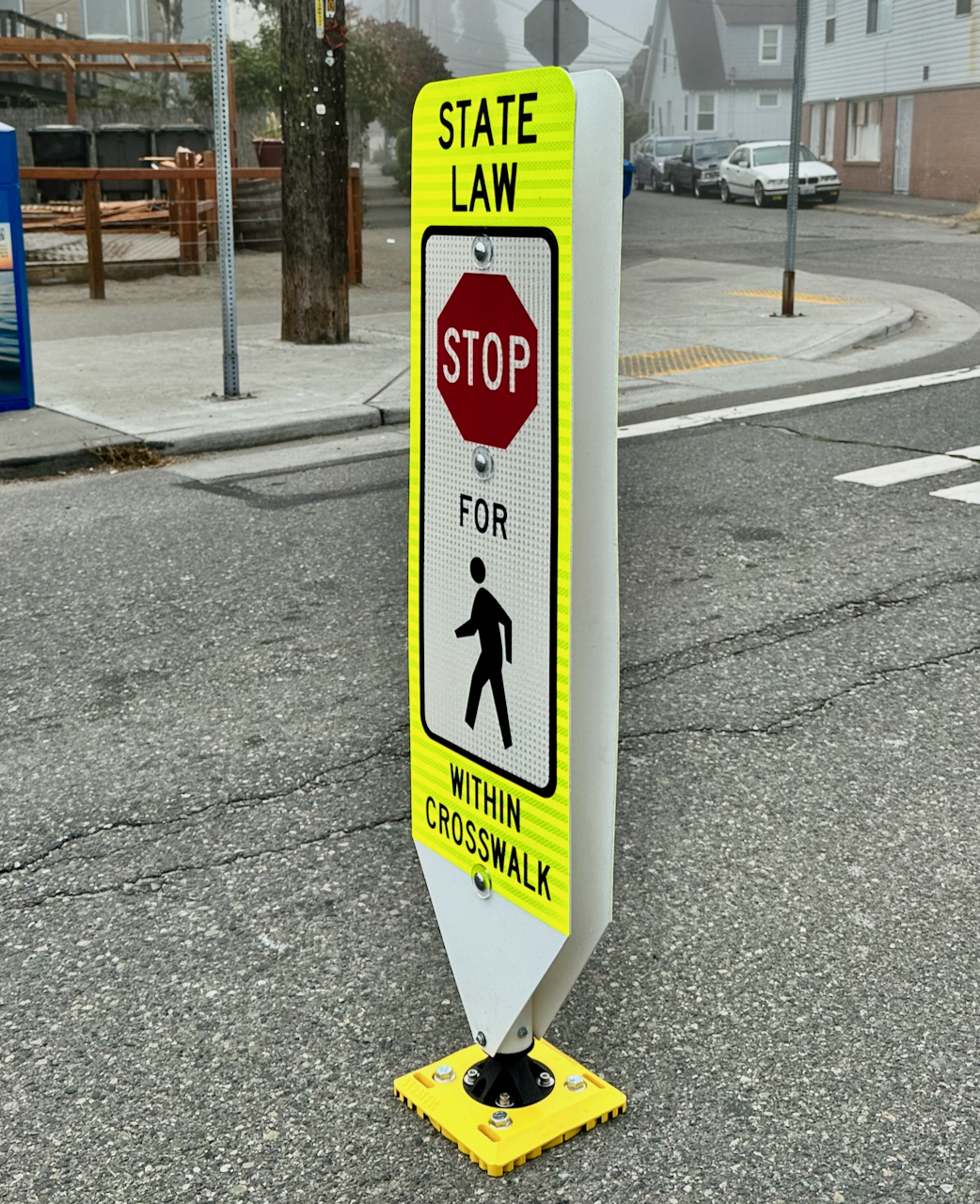 Alki Ave Speed humps and in lane stop signs now complete | Westside Seattle